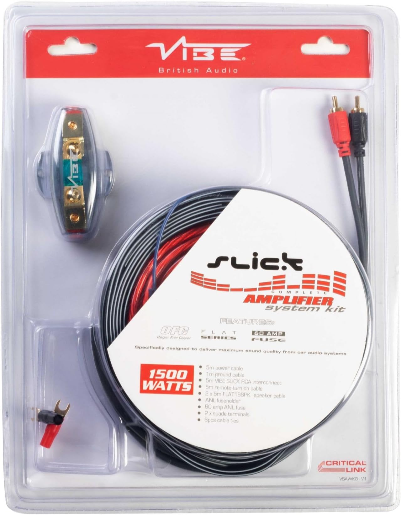 VIBE Audio Slick 1500 W System Car Wiring Kit : Amazon.co.uk ...
