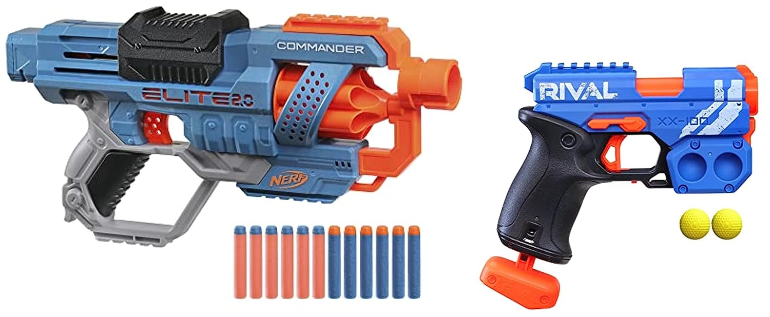 Nerf Rival Knockout XX-100 Blaster,Round Storage, 90 FPS Velocity ...