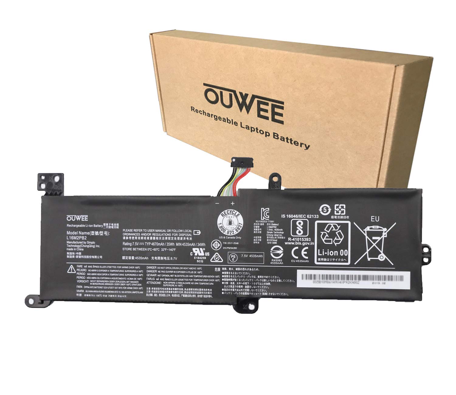 Ouwee L16m2pb2 Laptop Battery Compatible With Lenovo Ideapad S145 14api ...