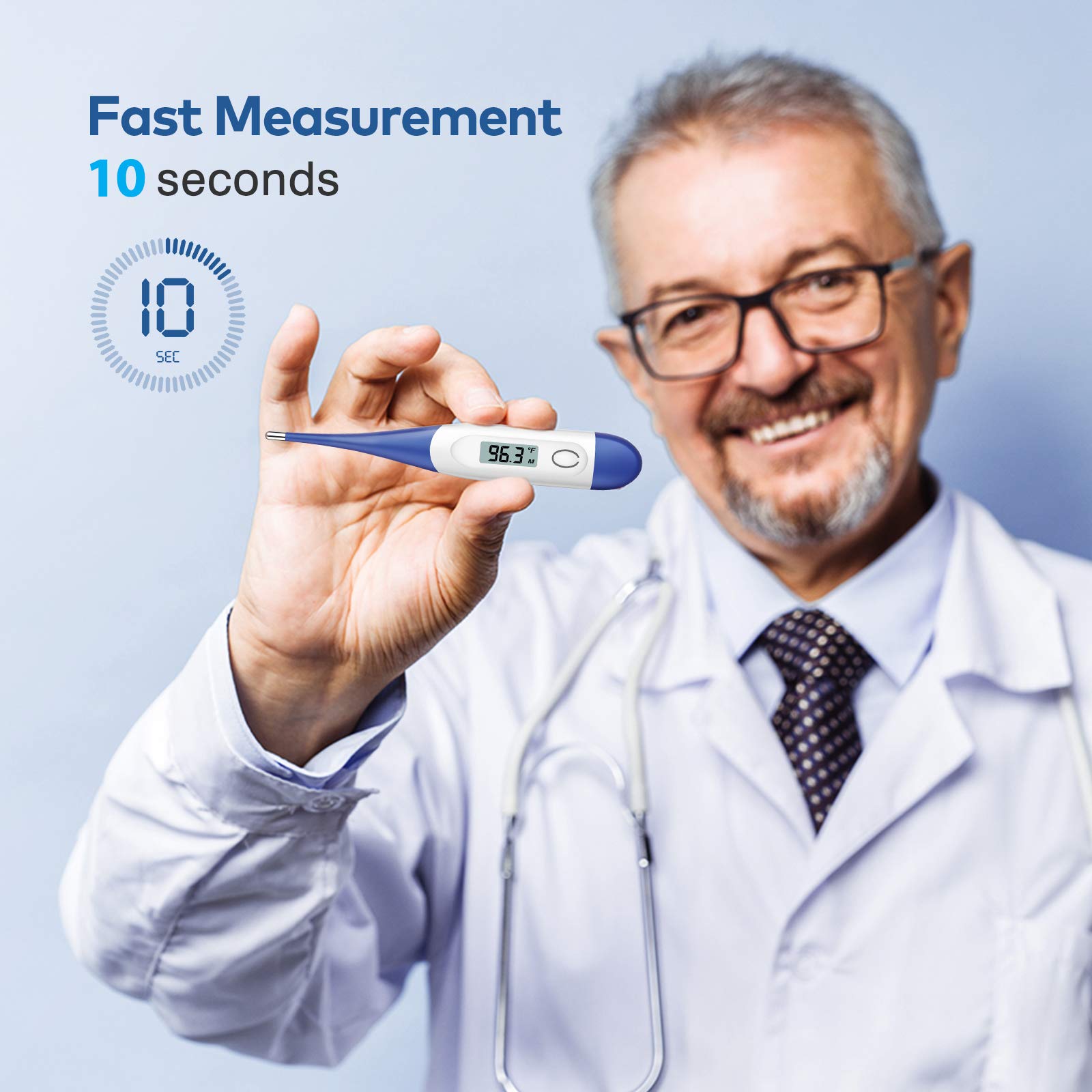 Snapklik.com : Boncare 10 Second Thermometer For Adults - Fast Reading ...