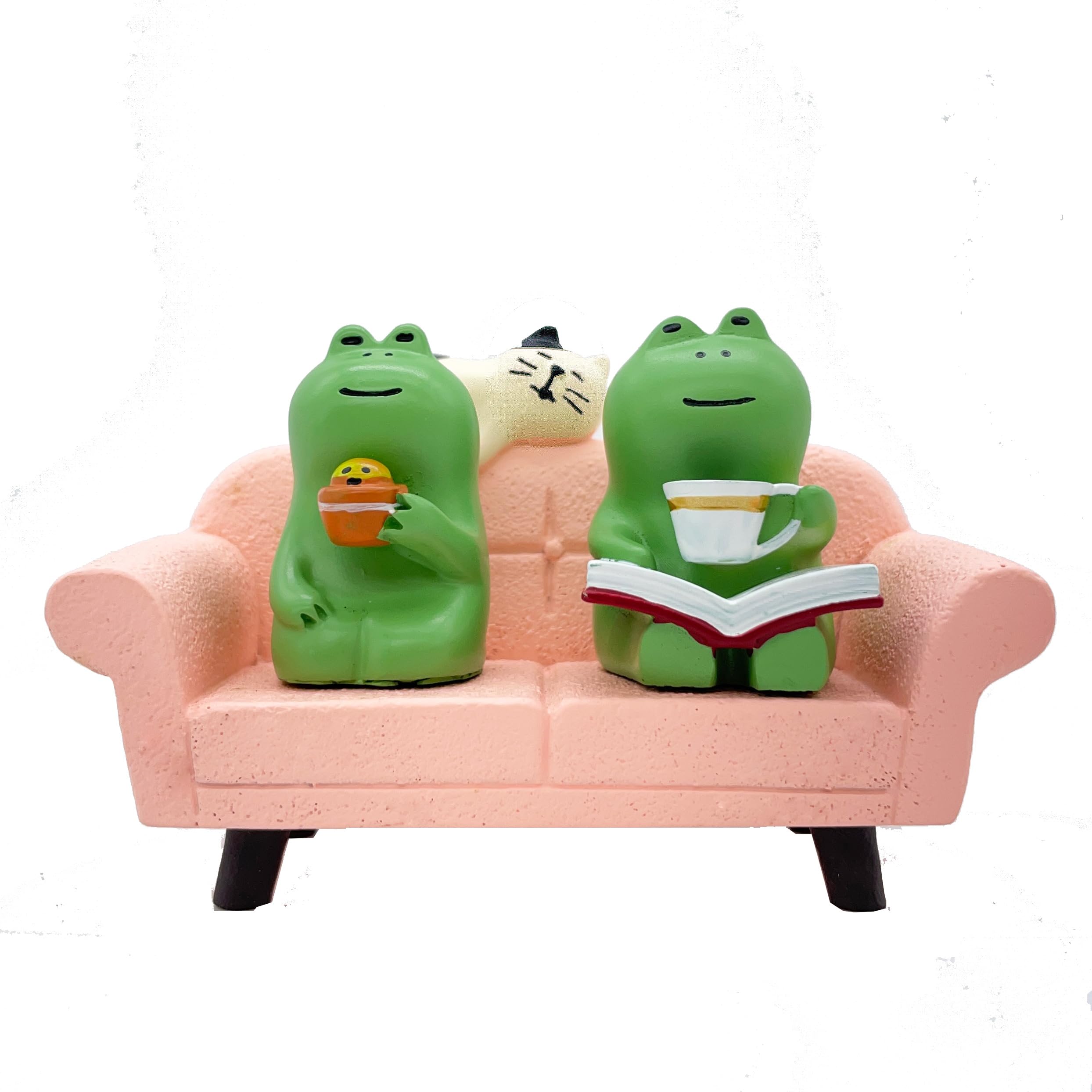 Amazon.com: JK.Sunrise Cute Room Home Décor Miniature Frog Figurines ...