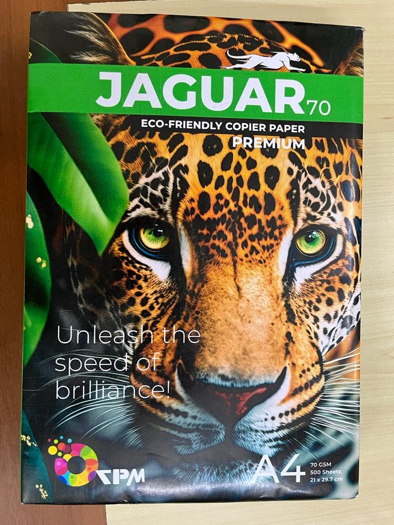 JAG-UAR Easy Copier Paper | A4 Size | 80 GSM | 500 Sheets | White Paper ...
