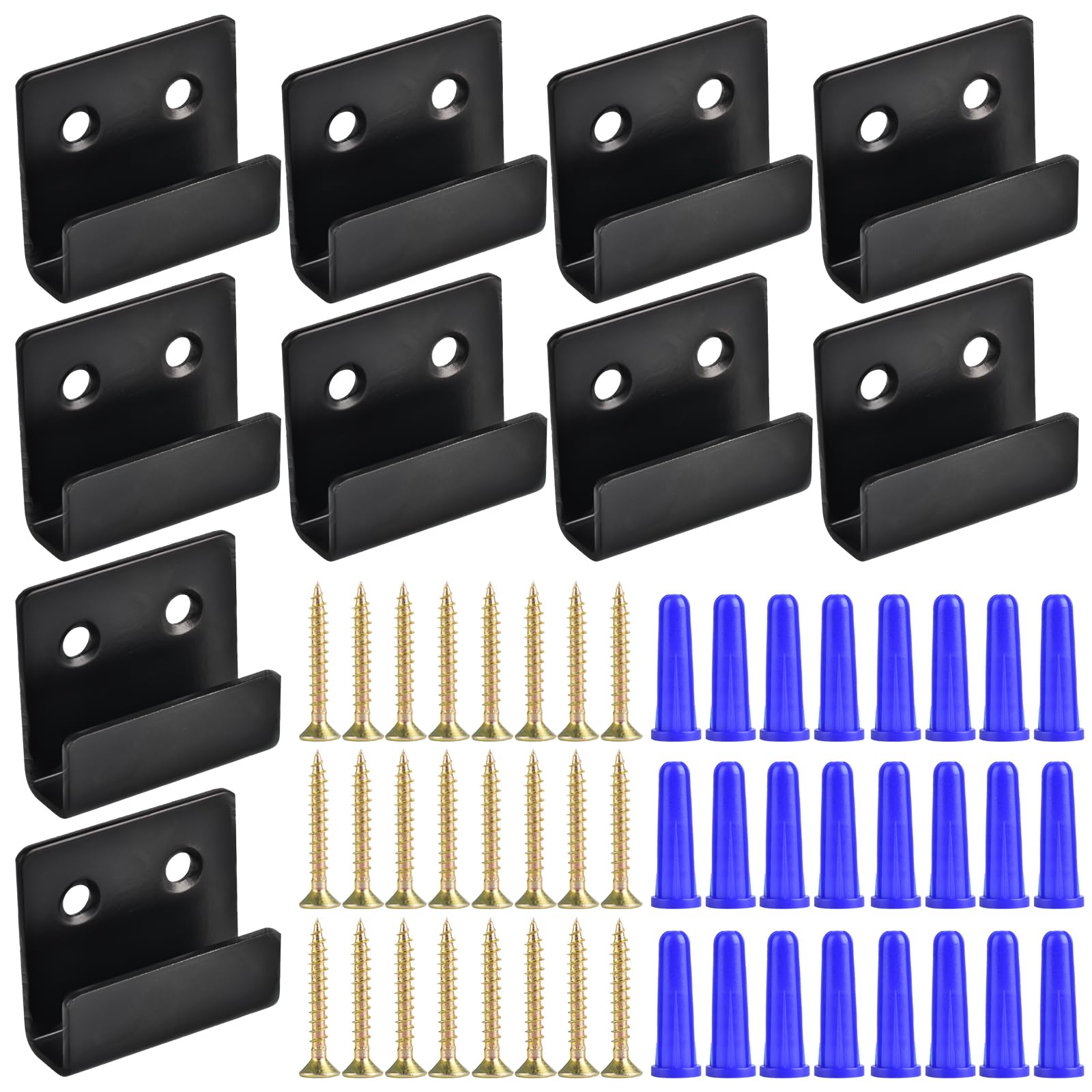 10 Pack Wall Mounted Mirror Clips Stainless Steel U Brackets with ...