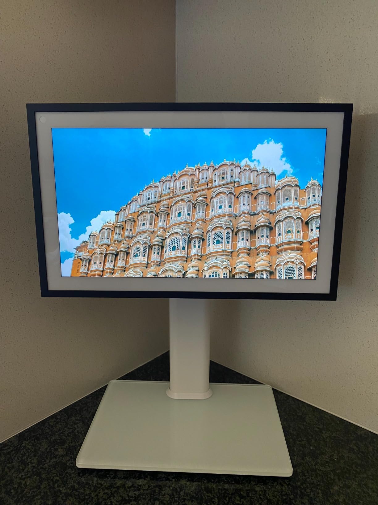 Single LCD Computer Monitor Free-Standing Desk Stand Riser for 13 inch ...
