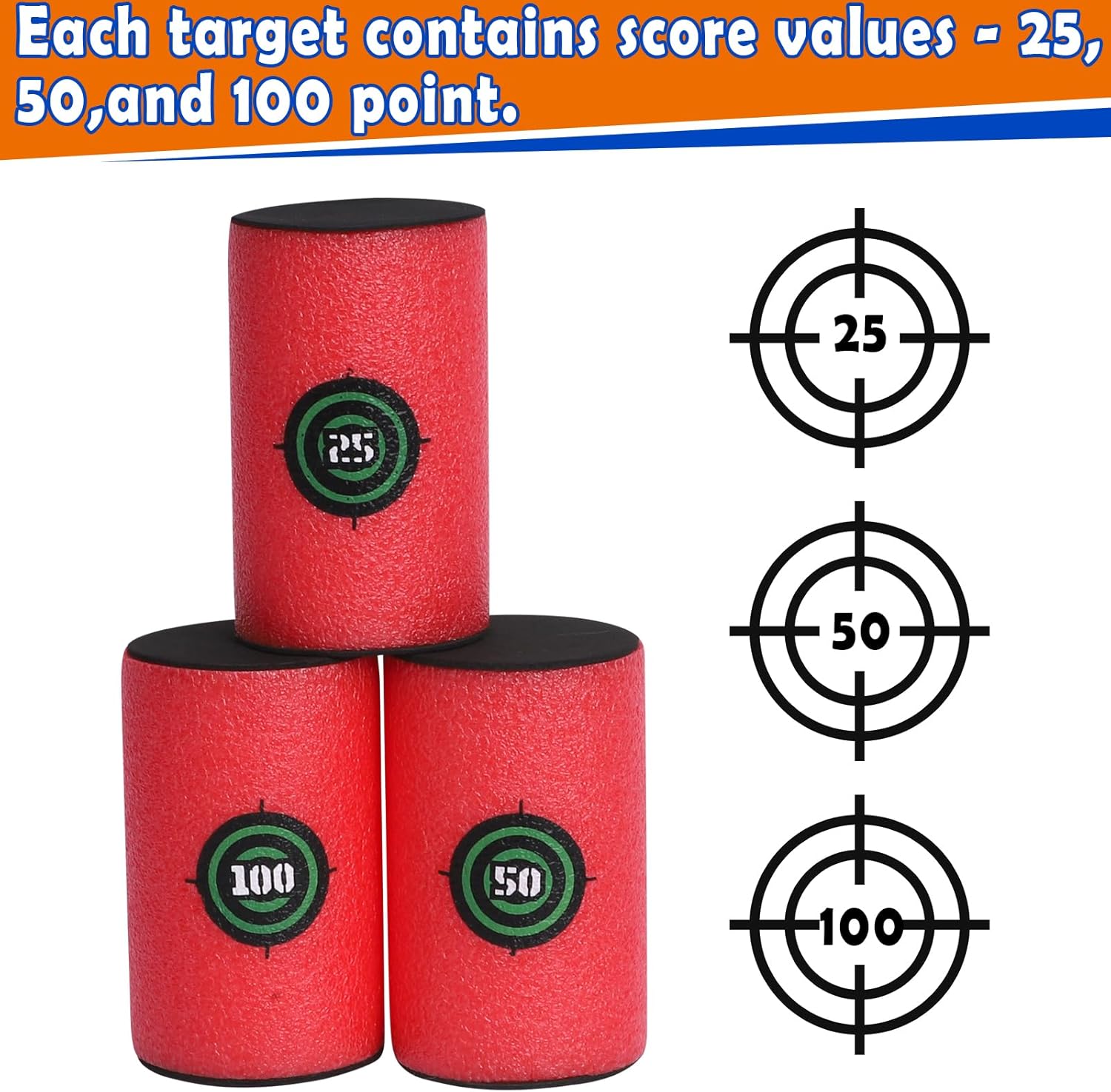 POKONBOY Soft Bullet Target, EVA Bullet Dart Target Compatible with ...