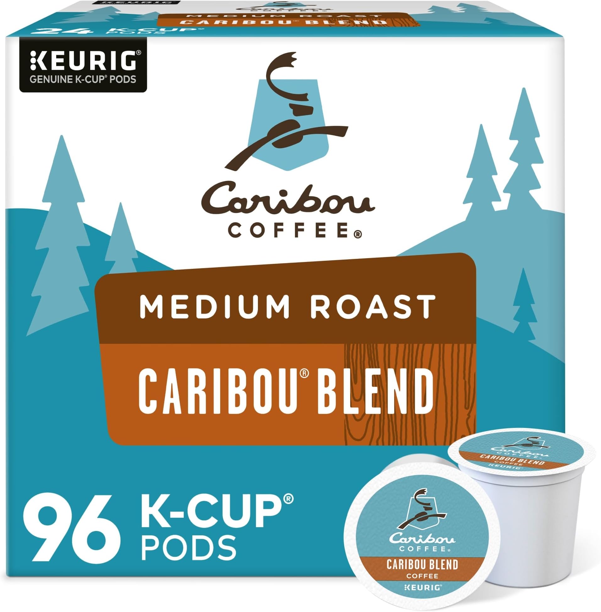 Amazon.com: Caribou Coffee Caribou Blend Keurig Single-Serve K-Cup Pod ...