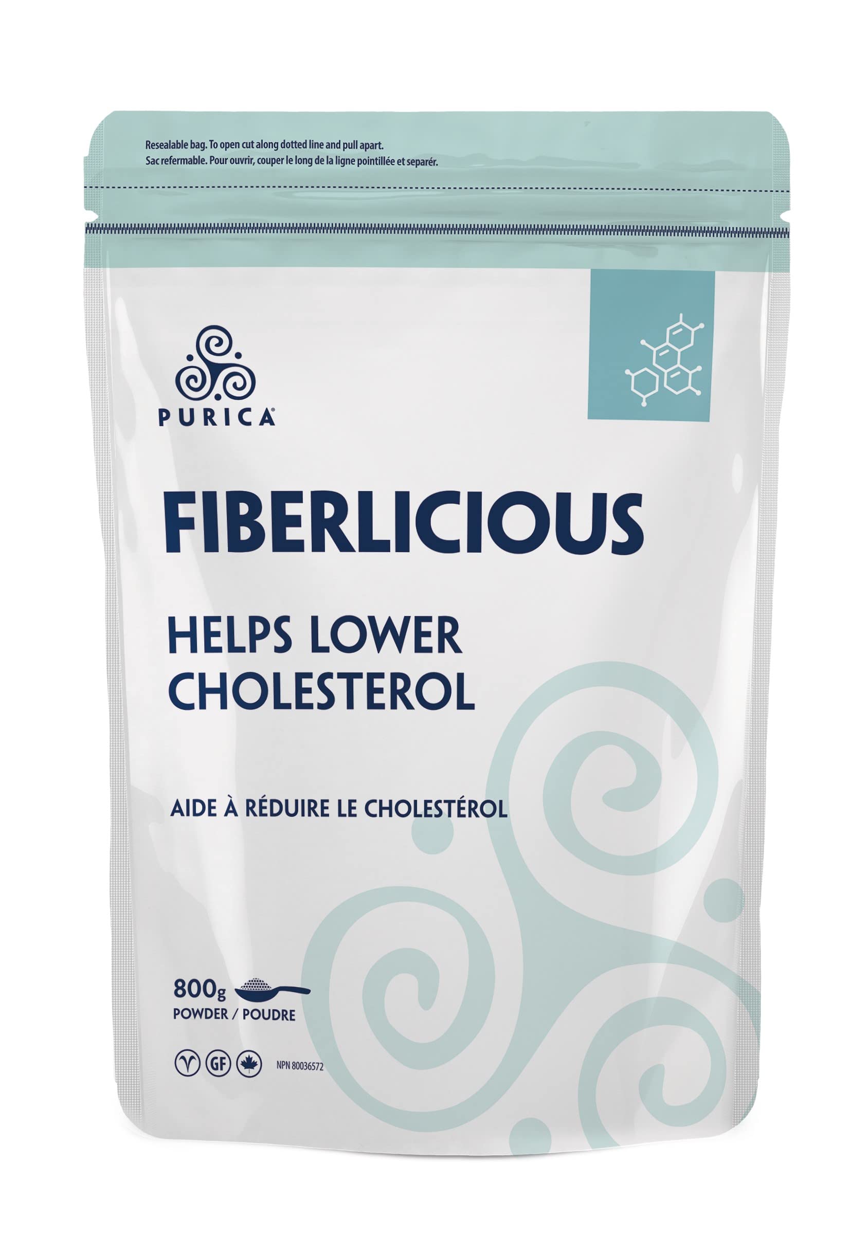 PURICA - Fiberlicious, 800g - Simply Delicious Fibre 800 gram : Amazon ...