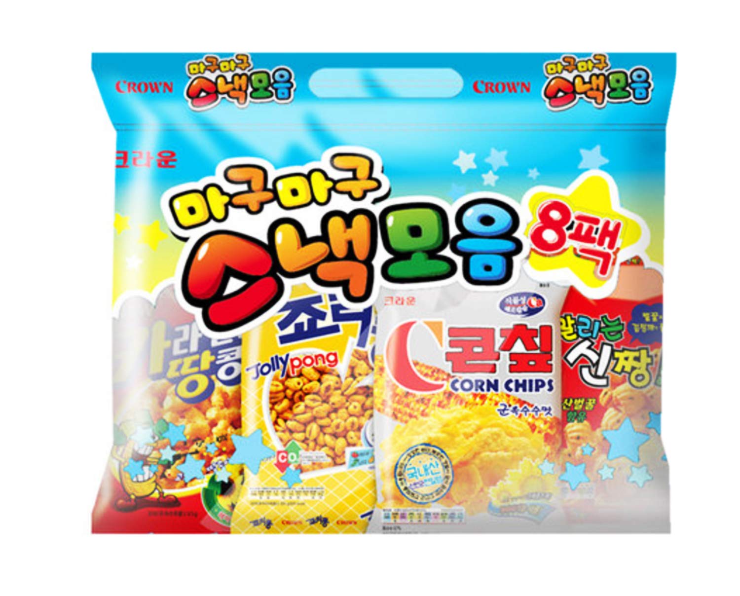 Amazon.com: Crown Korean Popular Assorted Snack Sharing Pack (mini size ...