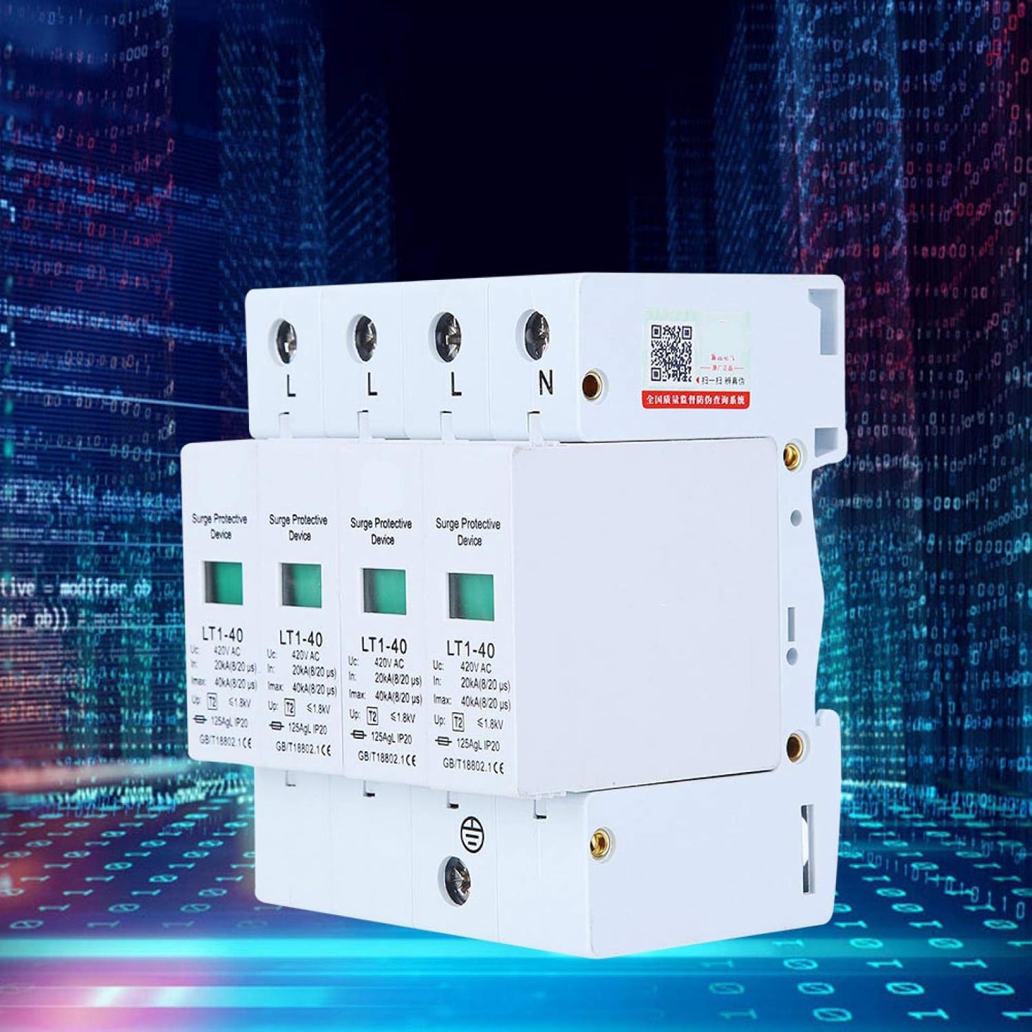 Shanrya Surge Protector, White Surge Protector Module Low Voltage ...