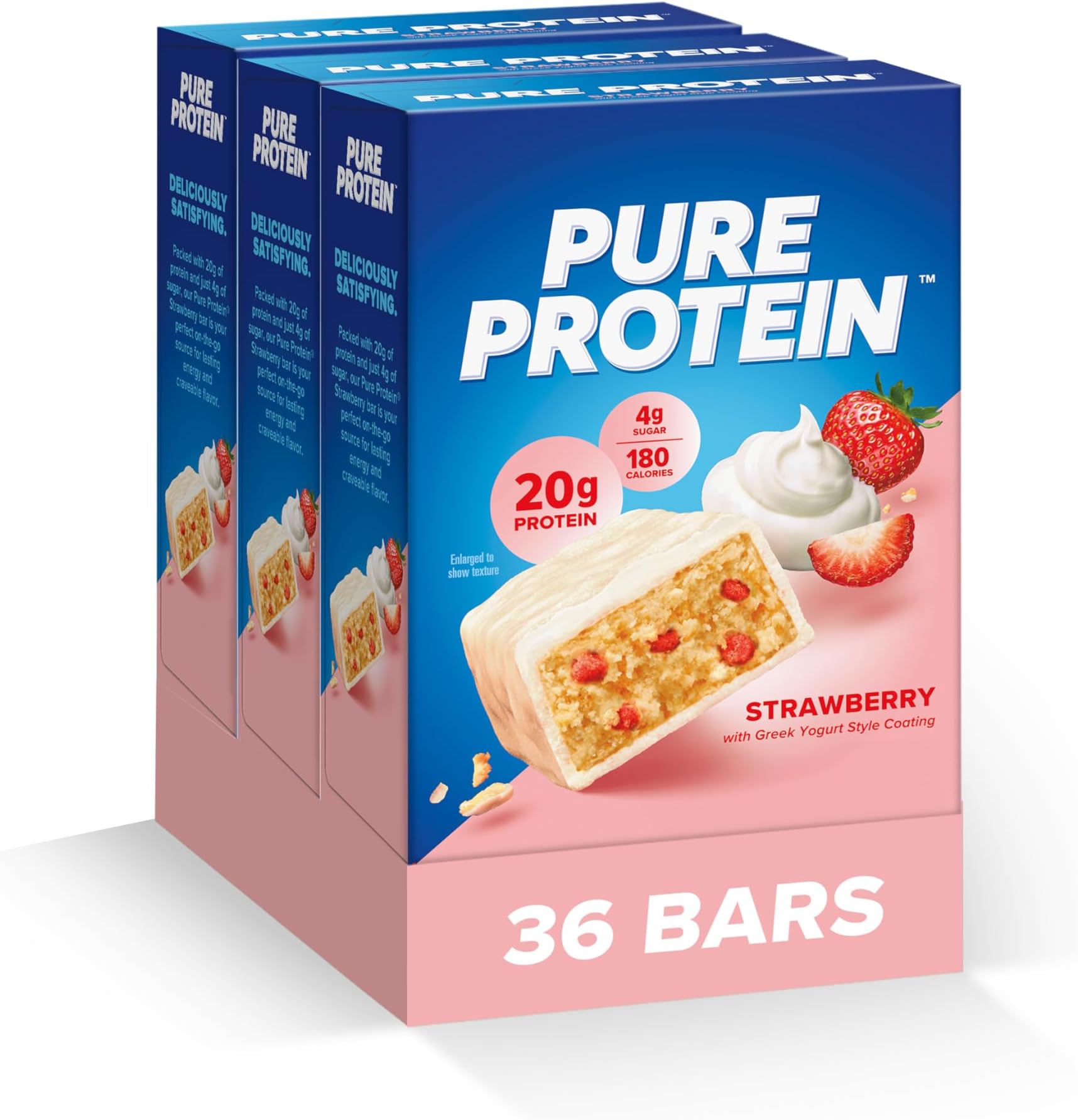 Amazon.com: Pure Protein Bars, High Protein, Nutritious Snacks to ...