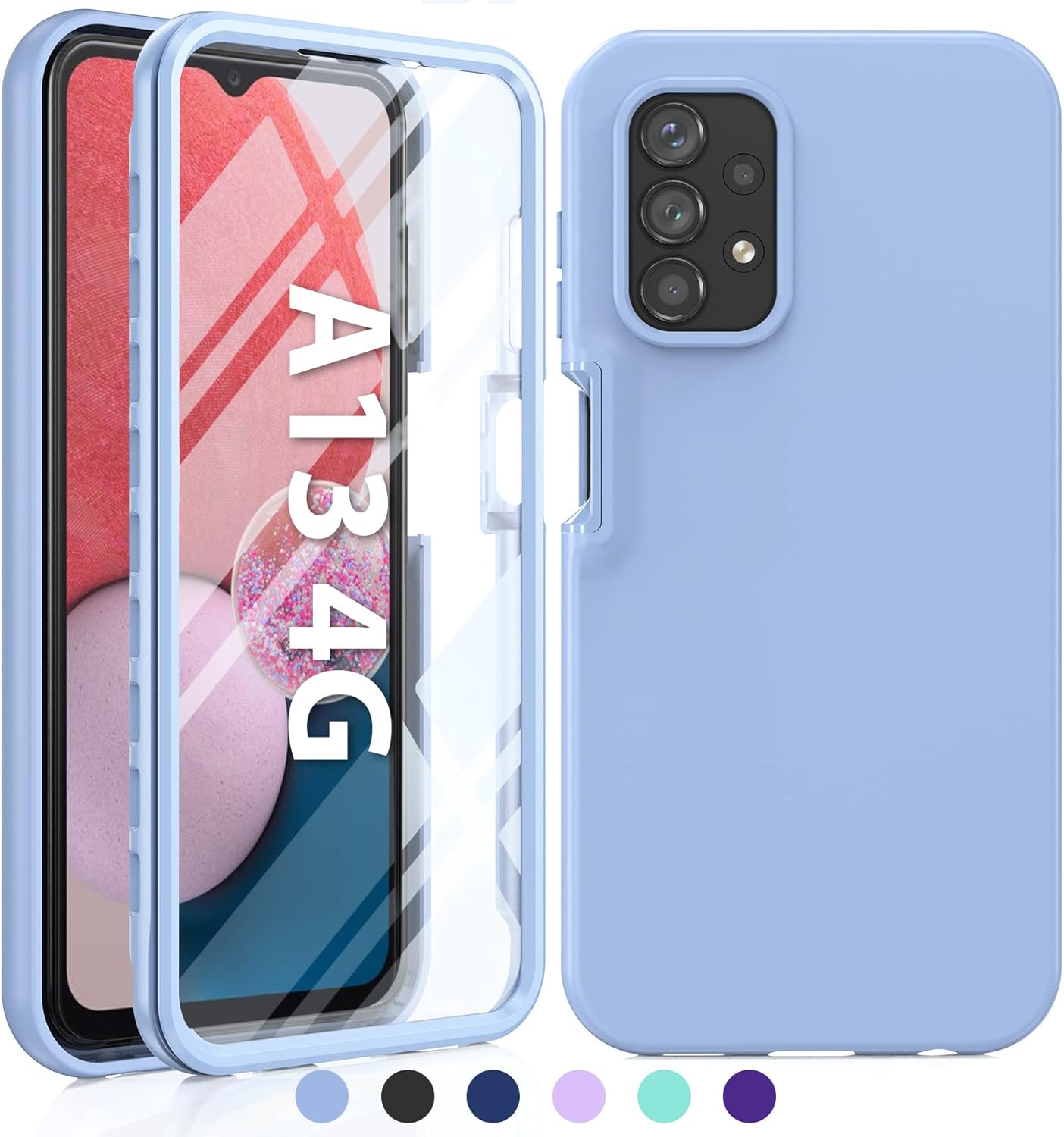 Amazon.com: UNPEY for Samsung Galaxy A13 LTE 4G Case: Shockproof ...