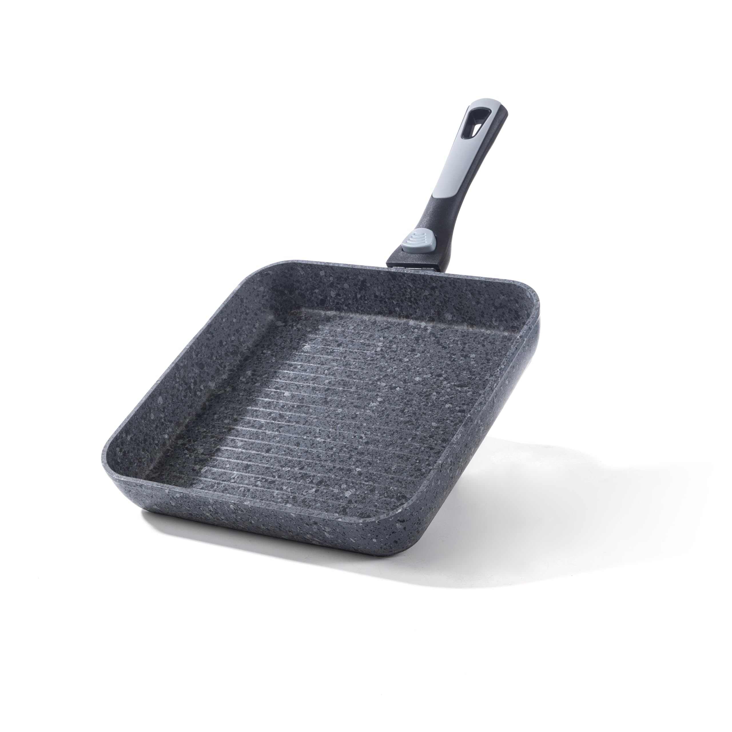 HOUSZY 26 cm Grill Pan with Removable Bakelite Silica Gel Handle, This ...