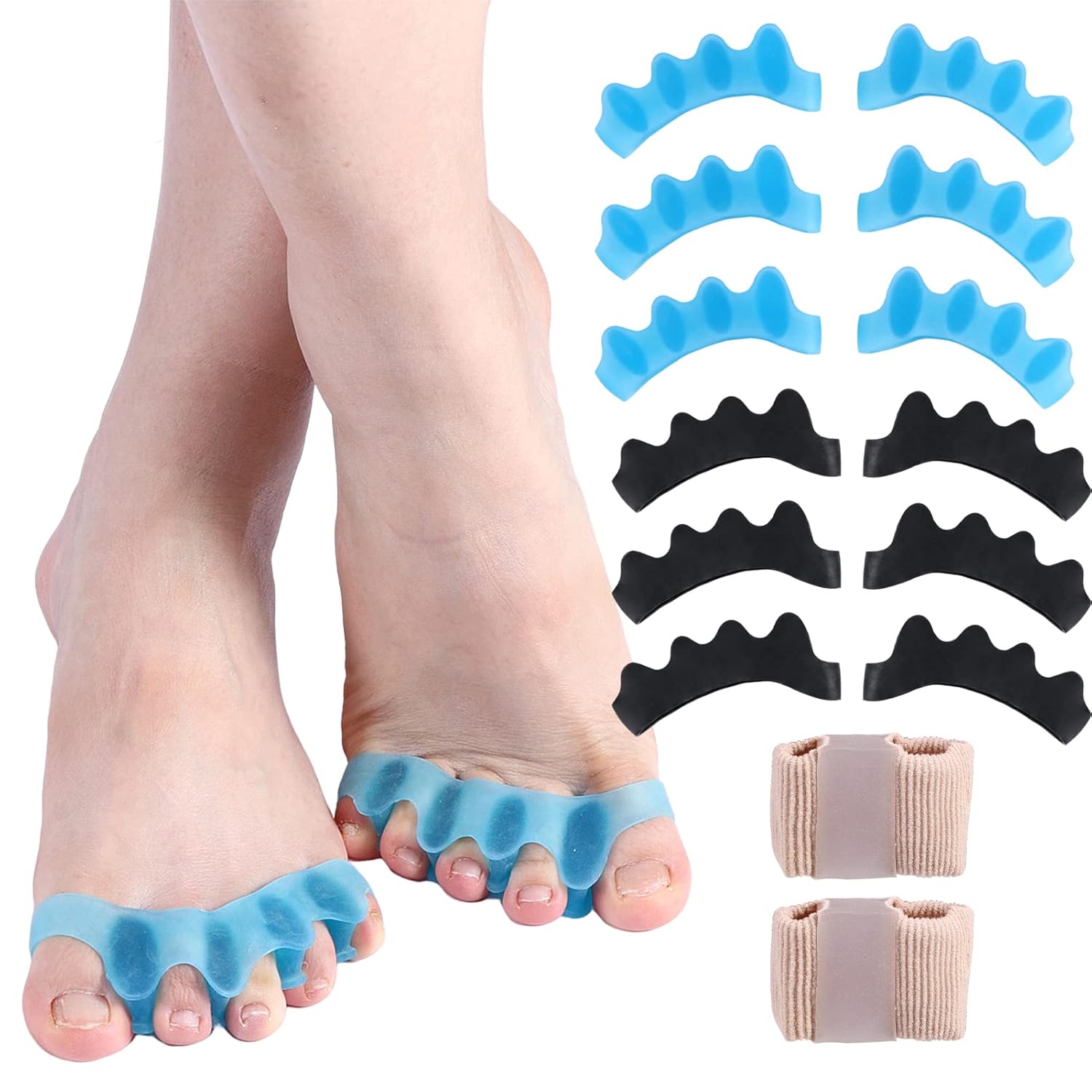 Amazon.com: QOONESTL Toe Separators, 14Pcs Bunion Corrector for ...