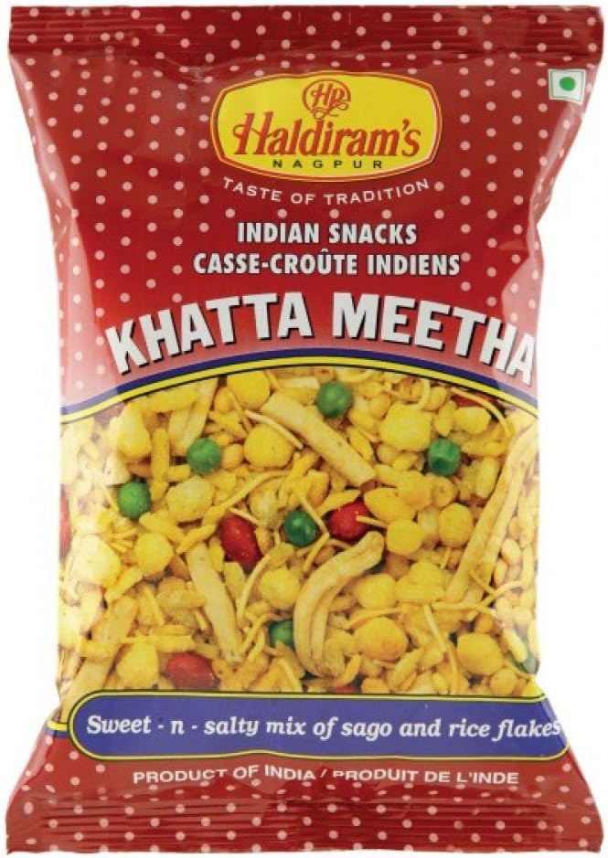 6 x haldiram' S khatta meetha Sweet and Salty Mix Of Sago and Rice ...