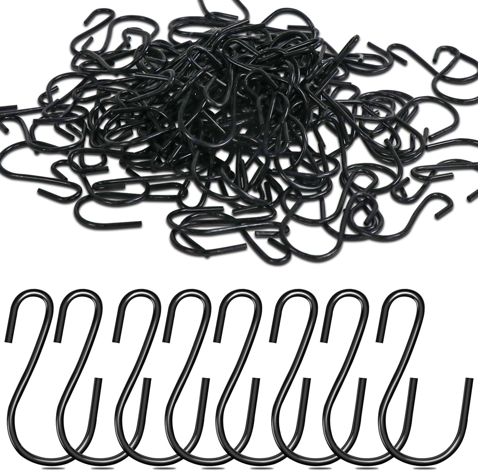 Amazon.com: Senkary 100 Pieces 1/2 Inch Mini S Hooks Small S Hooks ...
