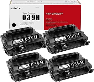 Amazon.com: 039H Black High Yield Toner Cartridge, 4 Pack - Owrd 039H Toner Replacement for ...