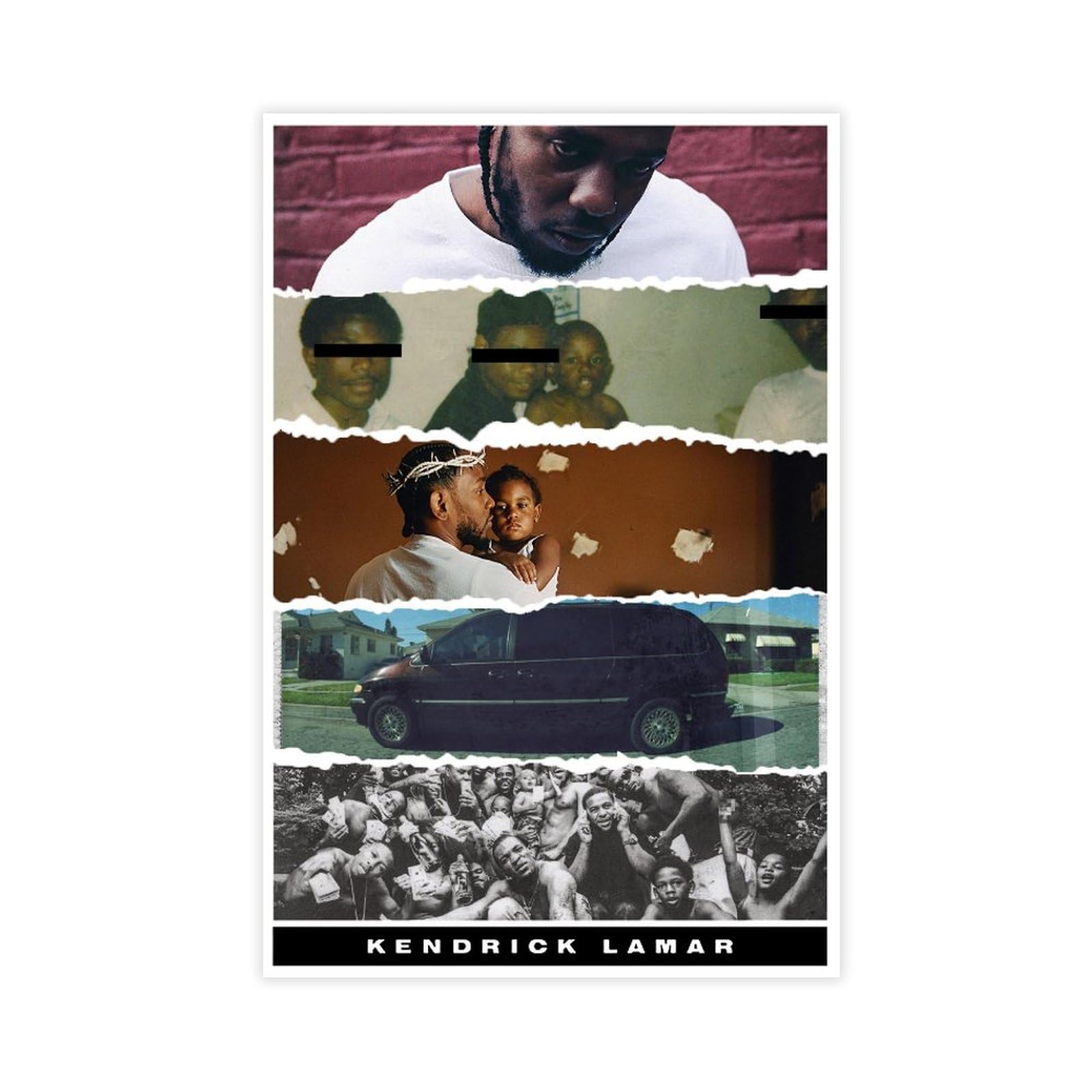Amazon.com: TVNUWOZ Kendrick Lamar Poster Album Rapper Music Canvas ...