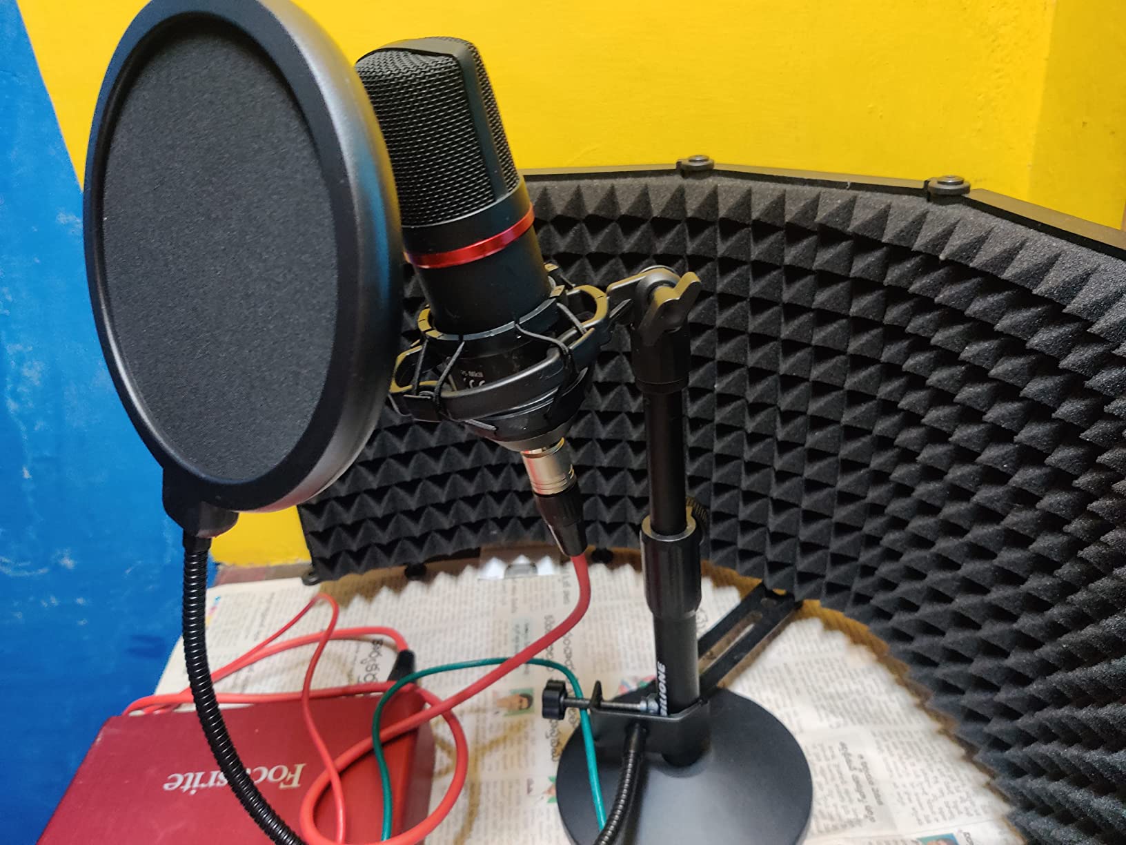 BILIONE Upgraded Desktop Microphone Stand, Adjustable Mic Stand Desk ...