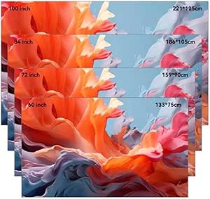 WANBO HD Anti-Light Curtain, 100 inches Anti-Light Projection Screen ...