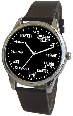 Amazon.com: Math Dial Watch Shows Math & Physics Equations on The Large ...