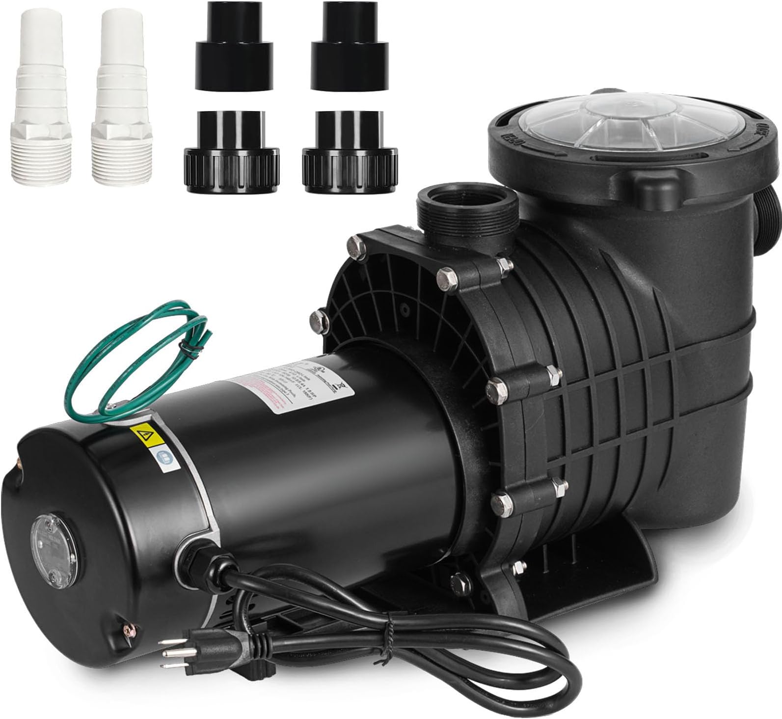 Amazon.com : Happybuy Swimming Pool Pump 2.5HP 1850W with Single Speed ...