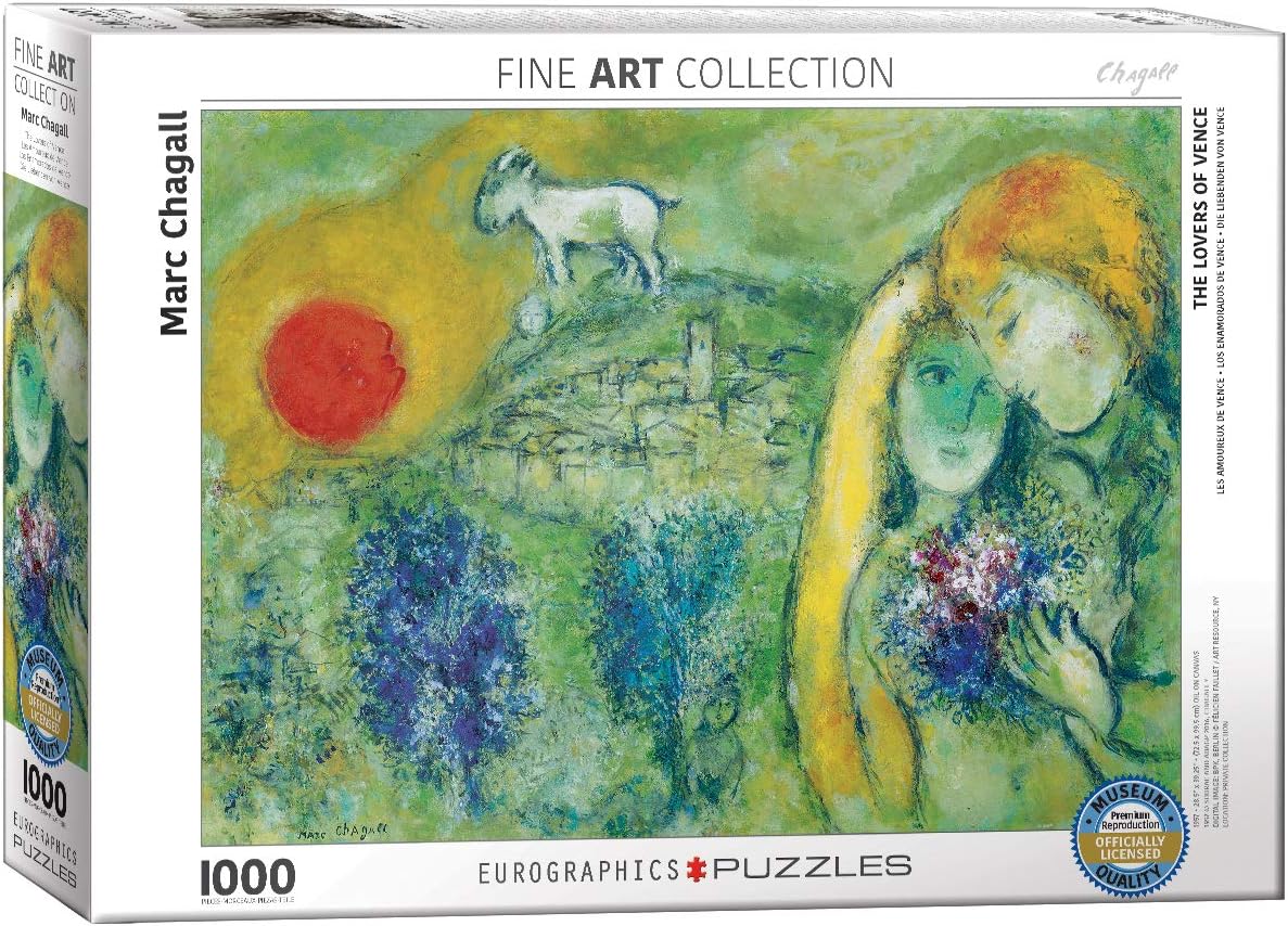 EuroGraphics Marc Chagall Les Amoureux De Vence Puzzle 1000 piezas 6000 ...