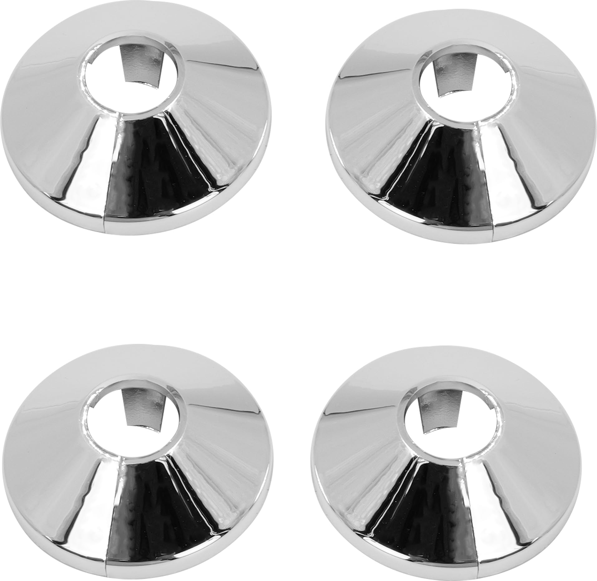 4pc Chrome Radiator Pipe Collars -15mm Radiator Pipe Covers ...