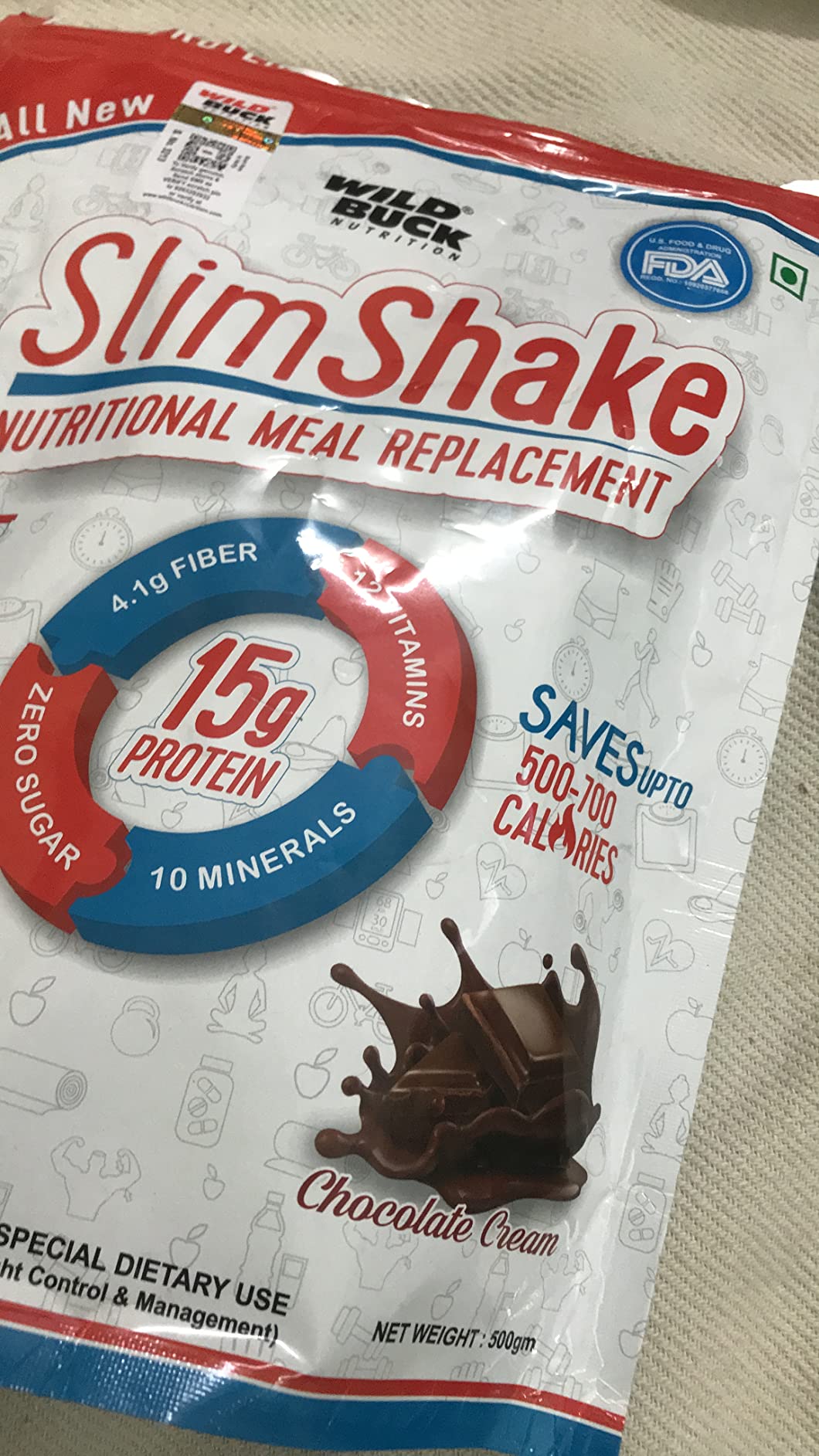 WILD BUCK SlimShake Meal Replacement Shake, High Protein Weight Loss ...