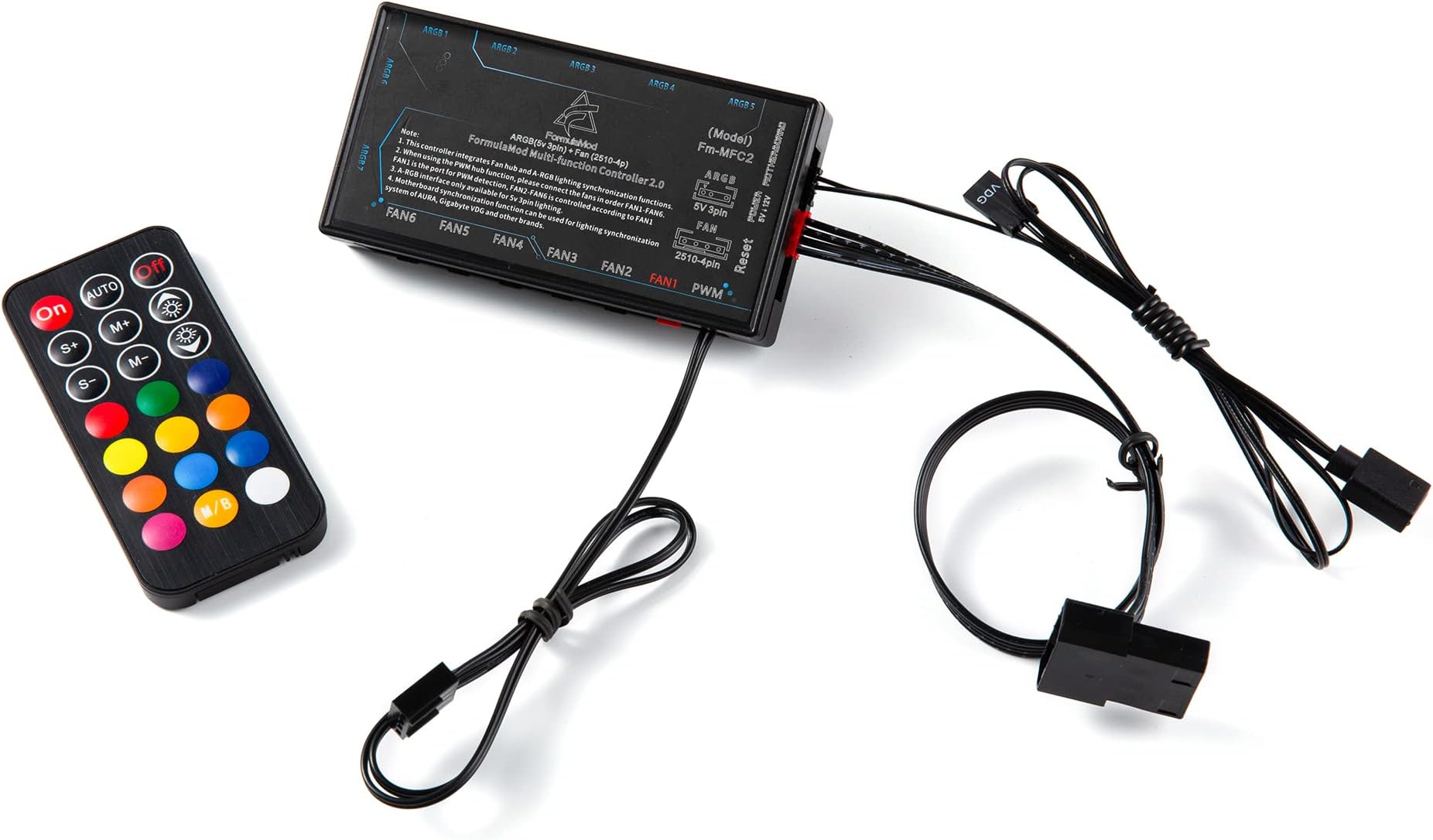 Amazon.com: ARGB Controller Kit for PC RGB Case Fans, ARGB Splitter ...