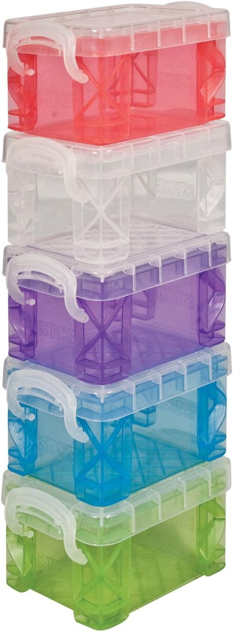 Amazon.com : Super Stacker 4 Pack Pixie Boxes, Multi-Colored : Office ...