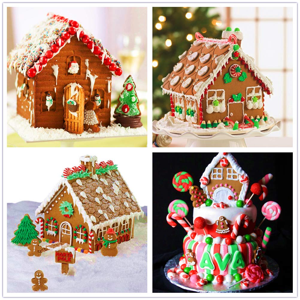 Snapklik.com : Luxury Gingerbread House Cookie Cutter Set Christmas ...