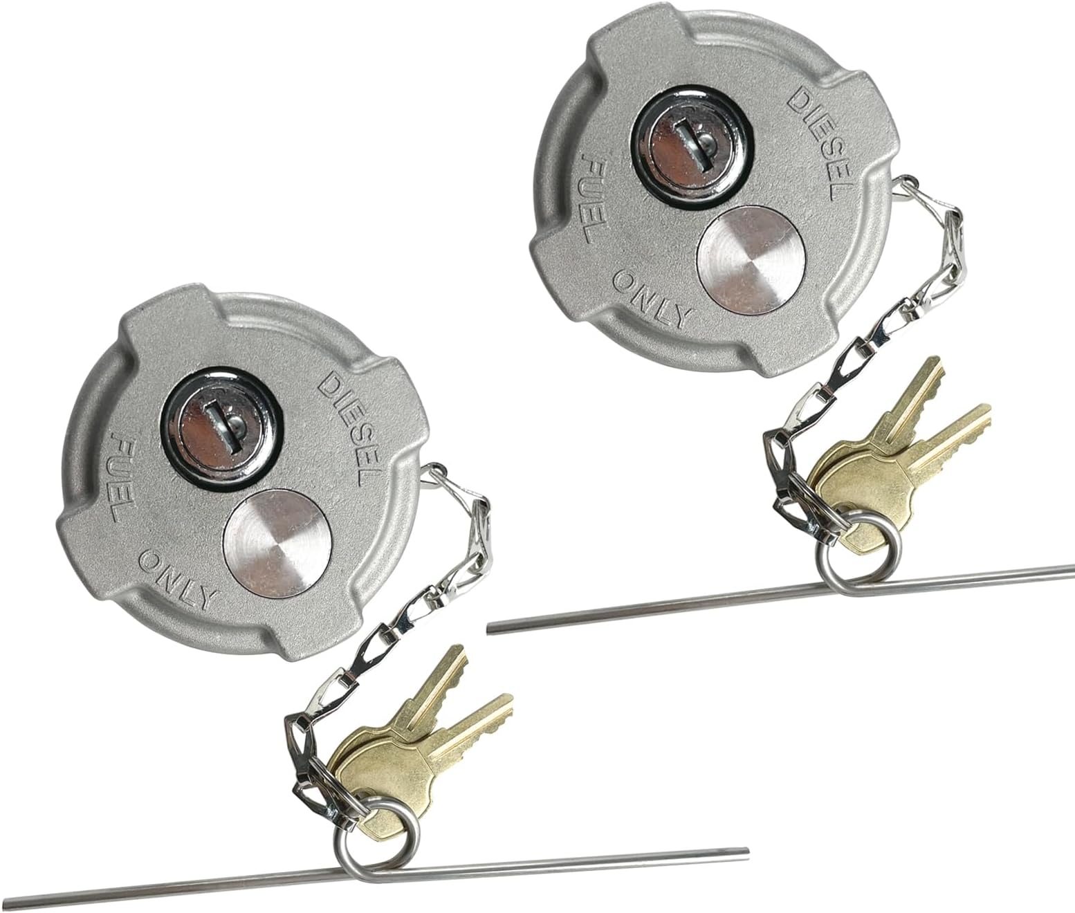 Amazon.com: Locking 2 3/8" Fuel Cap Diesel Fuel Cap Compatible with ...