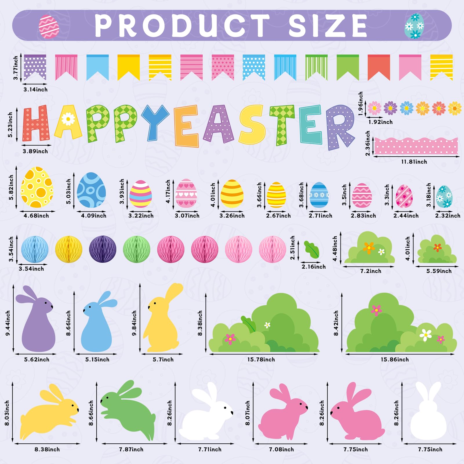 Snapklik.com : 3D Easter Bulletin Board Set Happy Easter Honeycomb ...