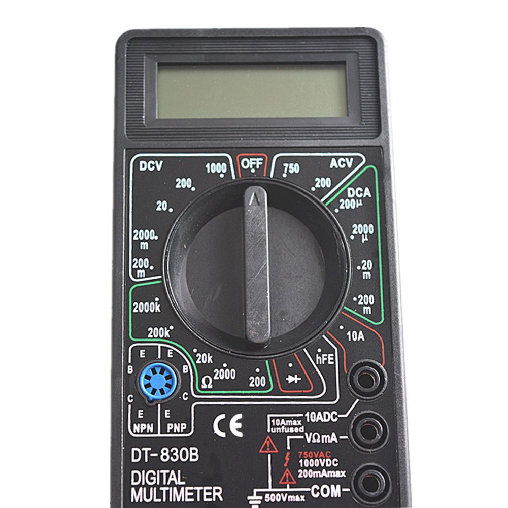 Digital Multimeter LCD Digital Voltmeter Ammeter Ohm Multimeter: Amazon ...