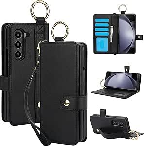 Amazon.com: Asuwish Phone Case for Samsung Galaxy Z Fold 5 5G 2023 Wallet Cover with S Pen SPen ...