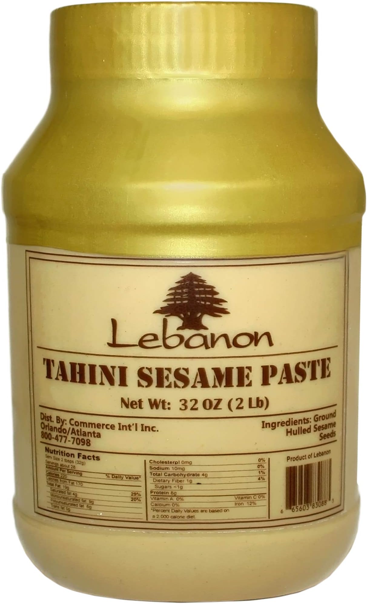 Amazon.com: Lebanon Tahina - All Natural Tahini Sesame Paste (2 Lb ...