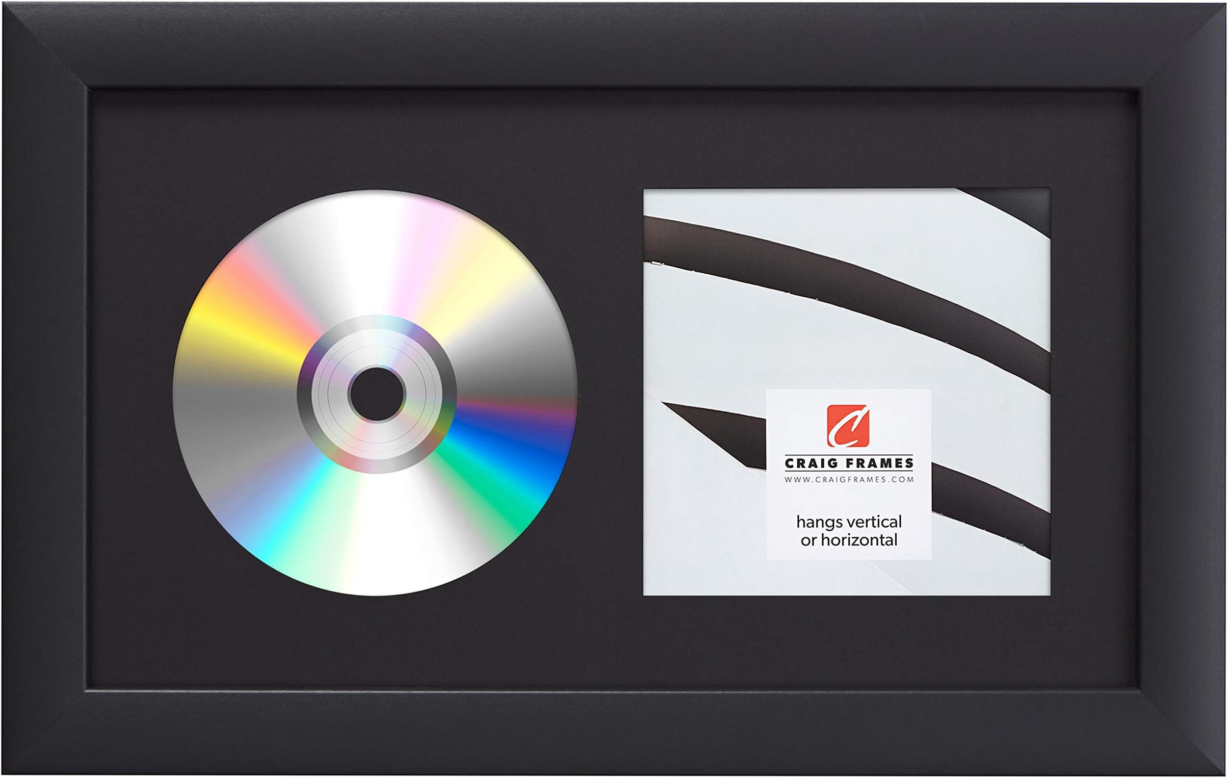 Amazon.com - Cd Frame Featuring Black Matting and Black Moulding