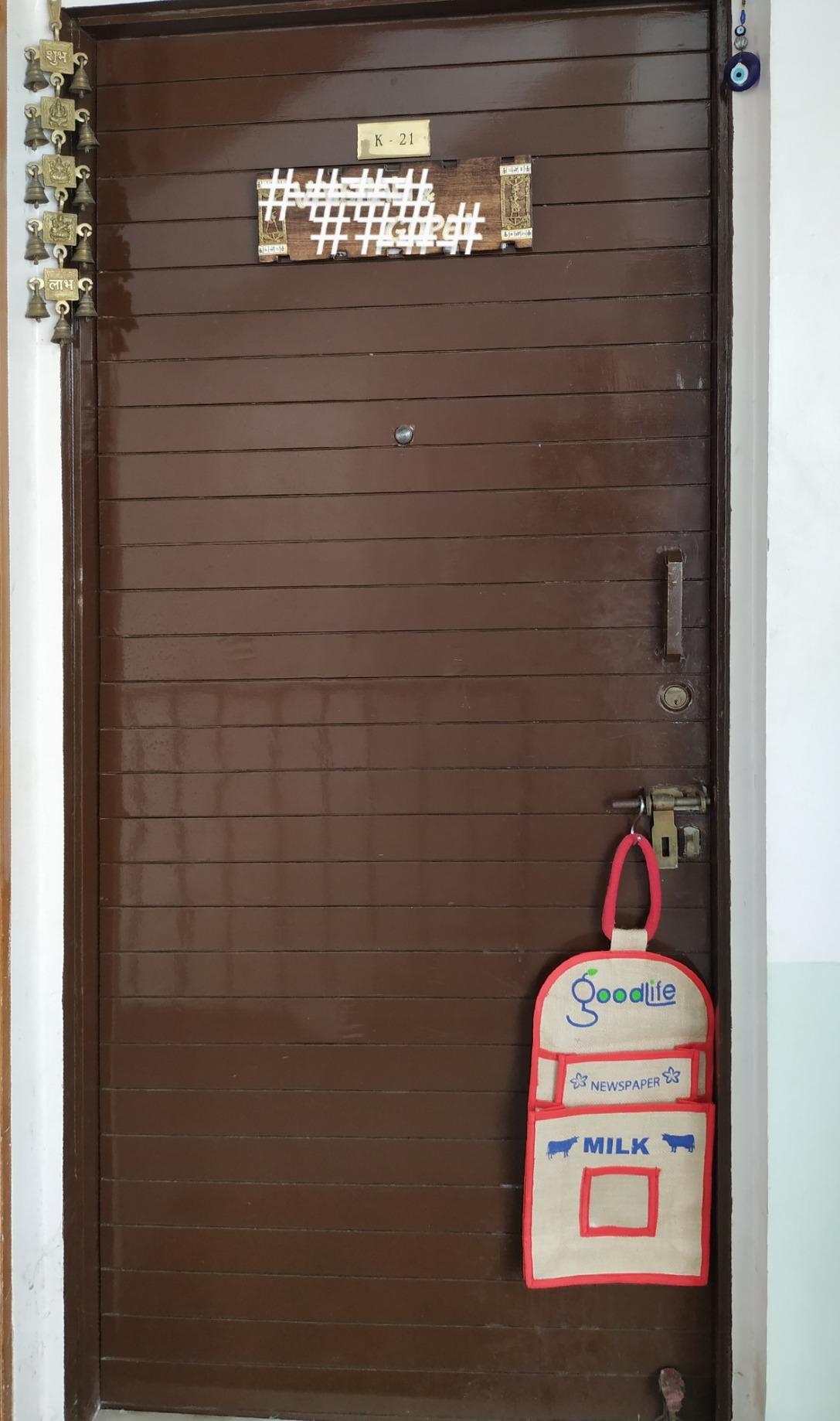 Buy GOODLIFE 2 In1 Hand Crafted Eco-Friendly Door Bag For Milk Sachets ...