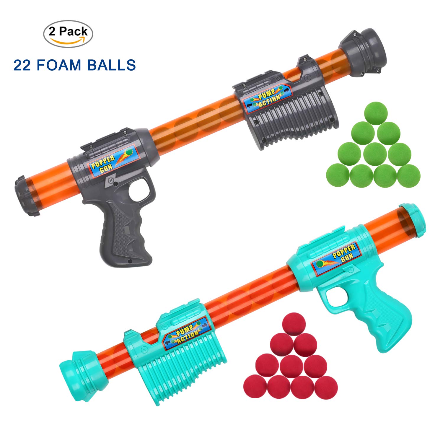 Buy RENCOM Popper Inflatable Toy with 22 Foam Balls, Suitable for ...