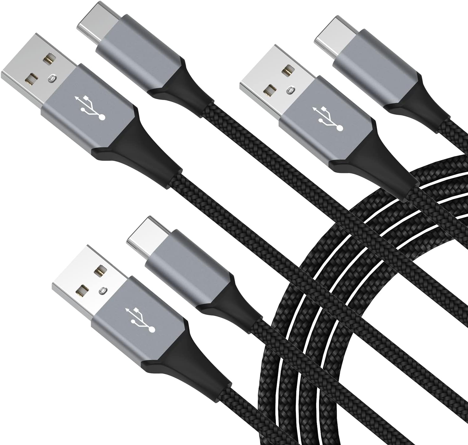 Amazon.com: eyjiew USB C Cable [3.3ft, 2-Pack] USB A to Type C Charger ...
