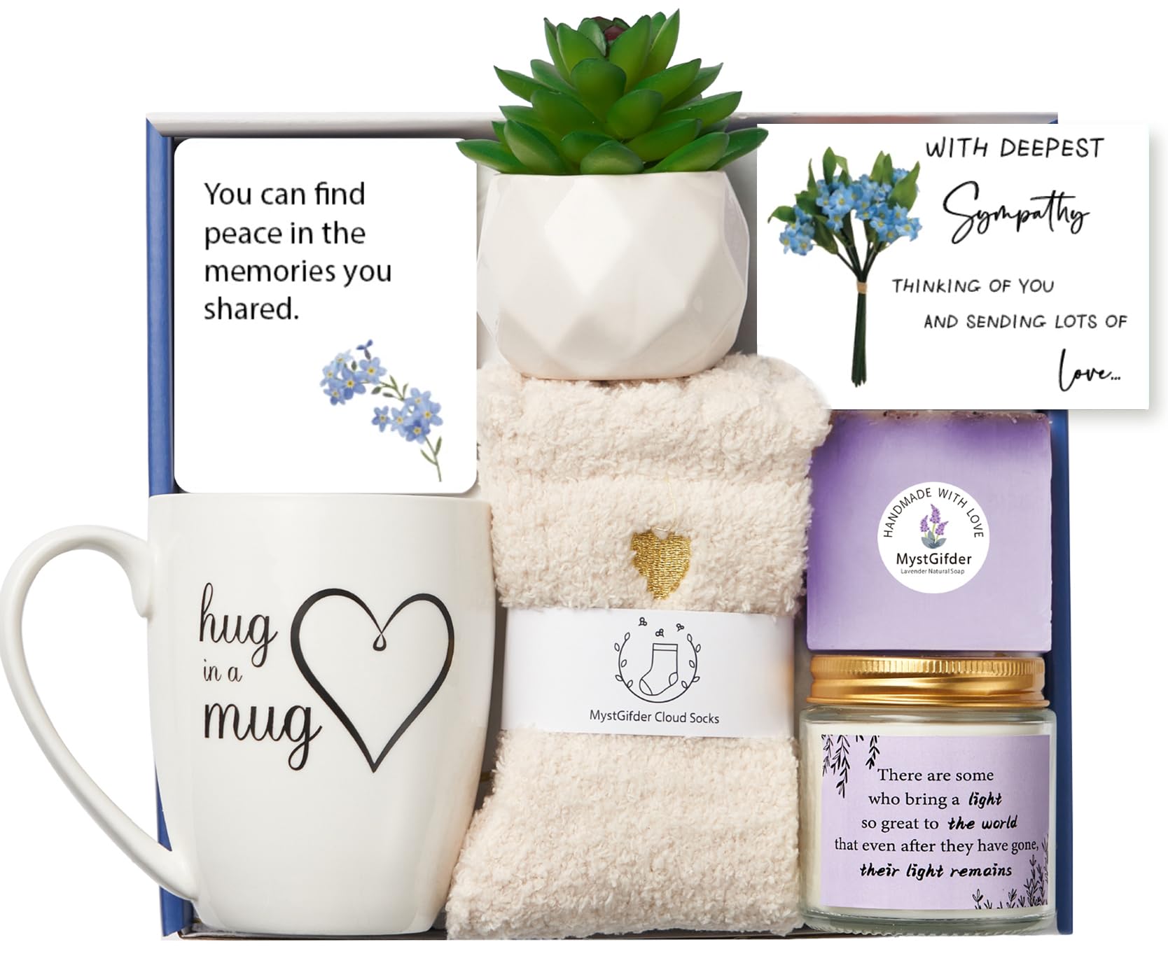 Snapklik.com : Forget Me Nots Sympathy Gift Baskets Bereavement Gifts ...