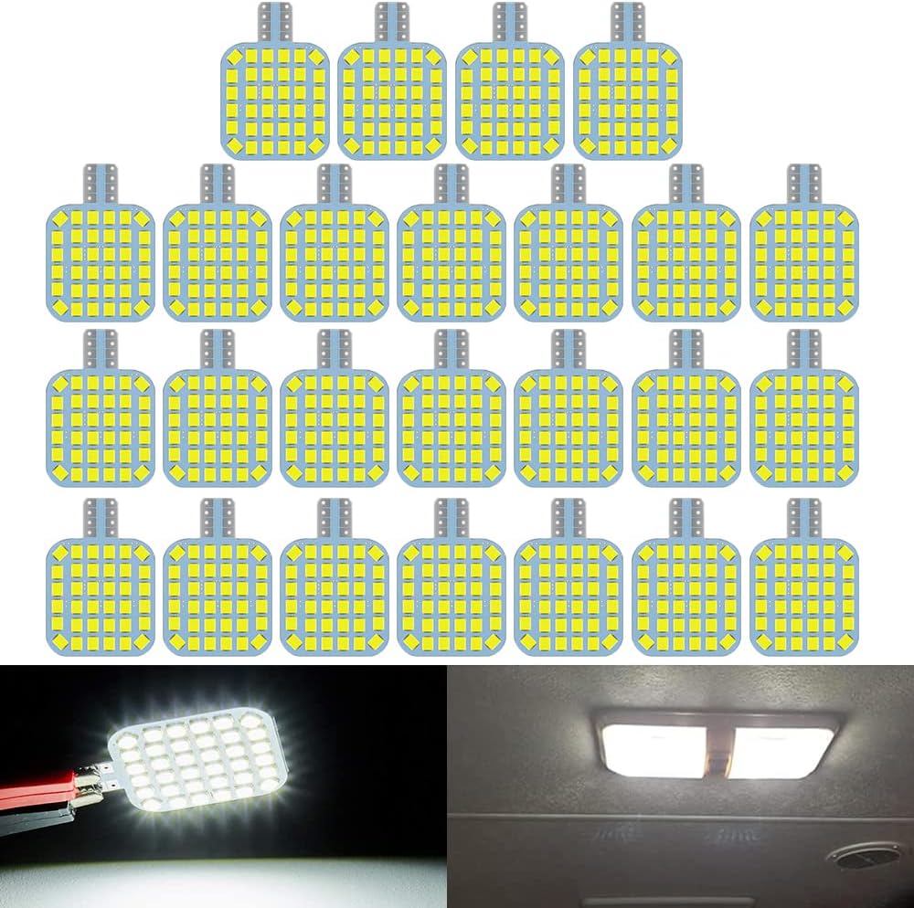 25pcs 921 RV Interior LED Light Bulbs, Replacement Super Bright 12V T10 ...