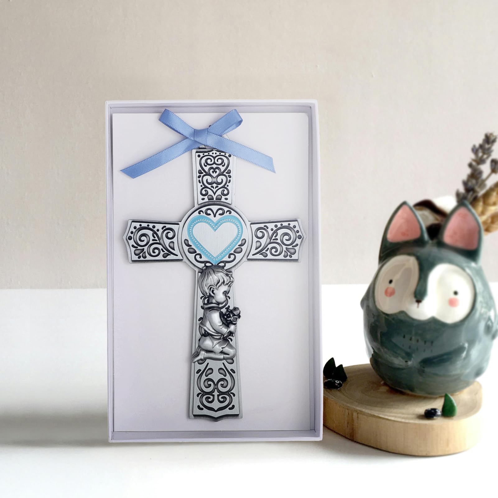 Snapklik.com : KOMI Baby Catholic Wall Cross 6Inch Baptism Gifts For ...
