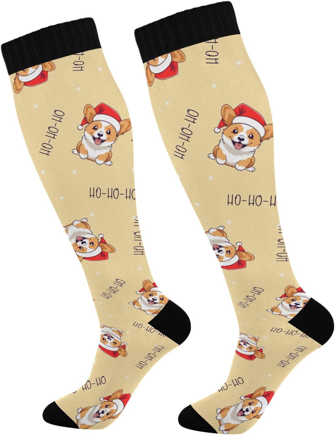 Amazon.com: KOPIRIT Christmas Corgi Dogs Compression Socks for Women ...