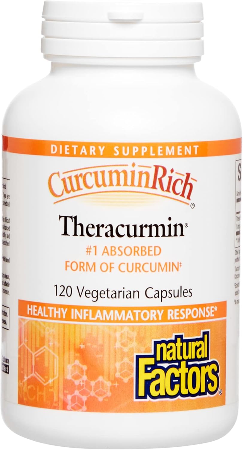 Natural Factors - CurcuminRich Theracurmin 30mg, Inflammation Support ...