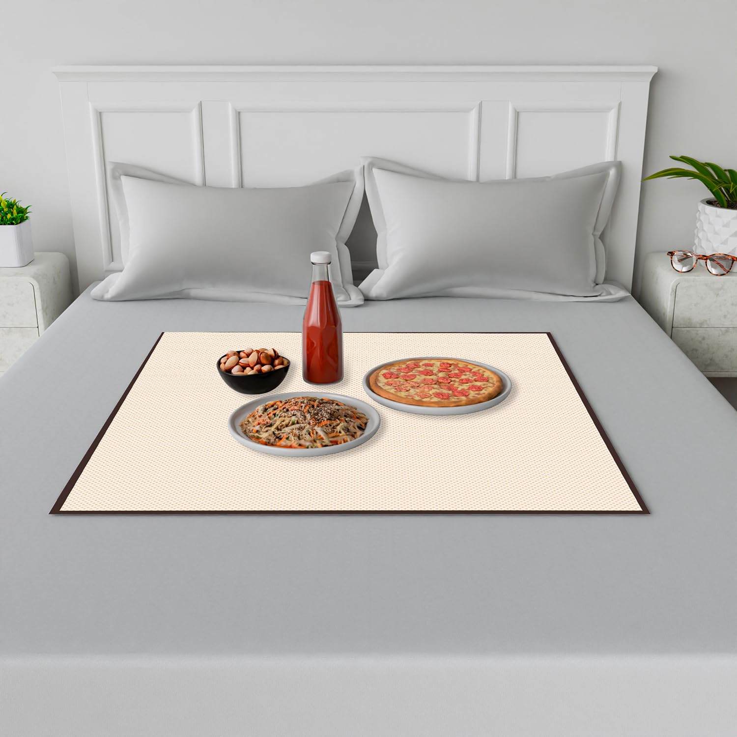 Buy Kuber Industries Food Mat | Rexine Bedsheet Protector for Home ...