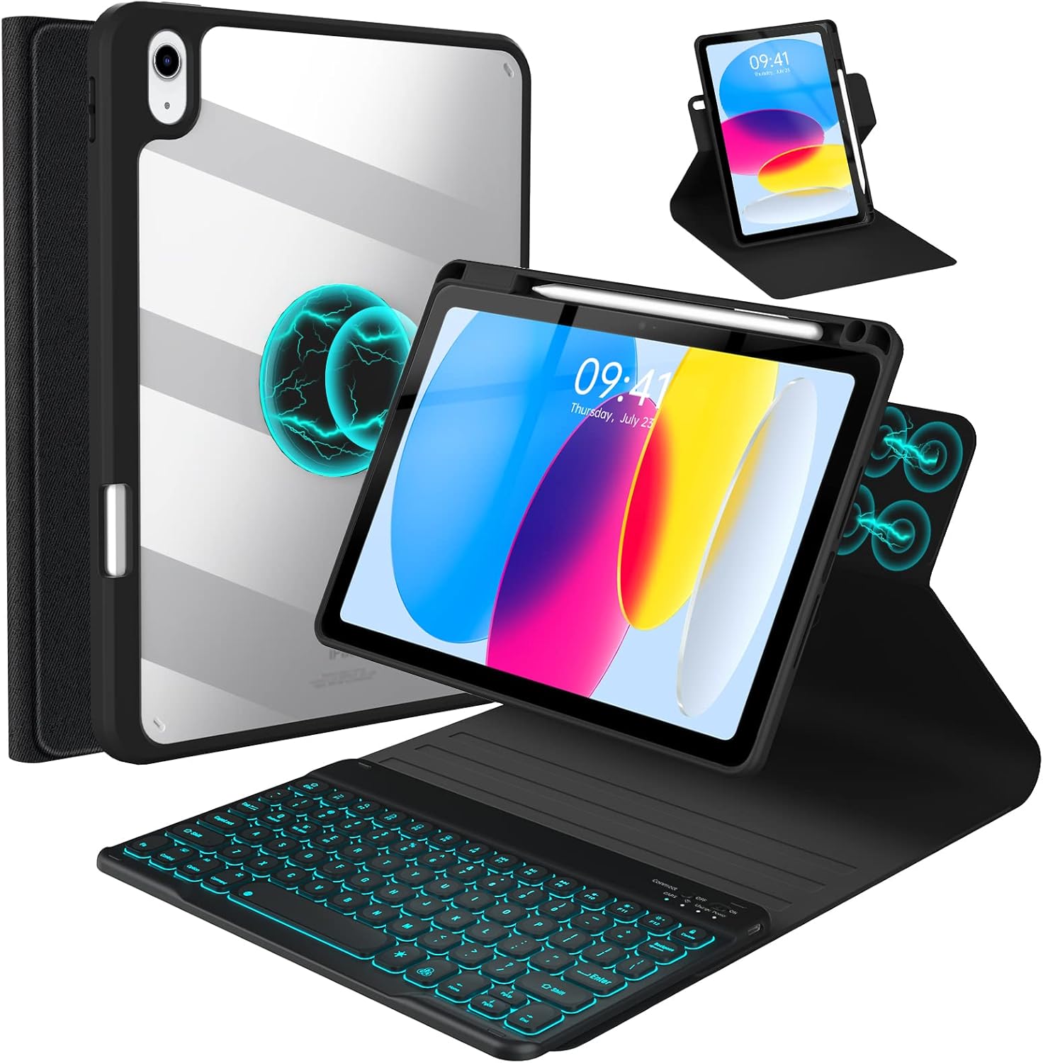 Amazon.com: Keyboard Case For iPad 10th Generation with 2022 10.9 inch ...