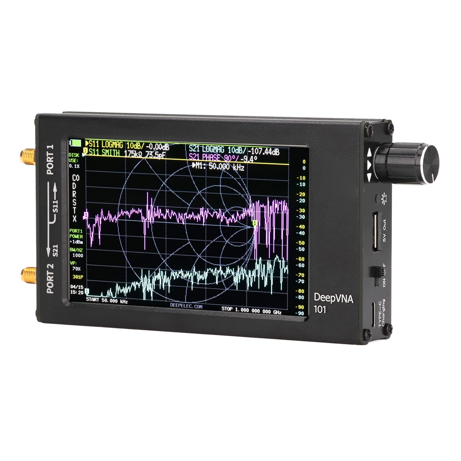 Buy 4.3in Vector Network Analyzer, 10k - 1.5GHz Spectrum Antenna Tester ...