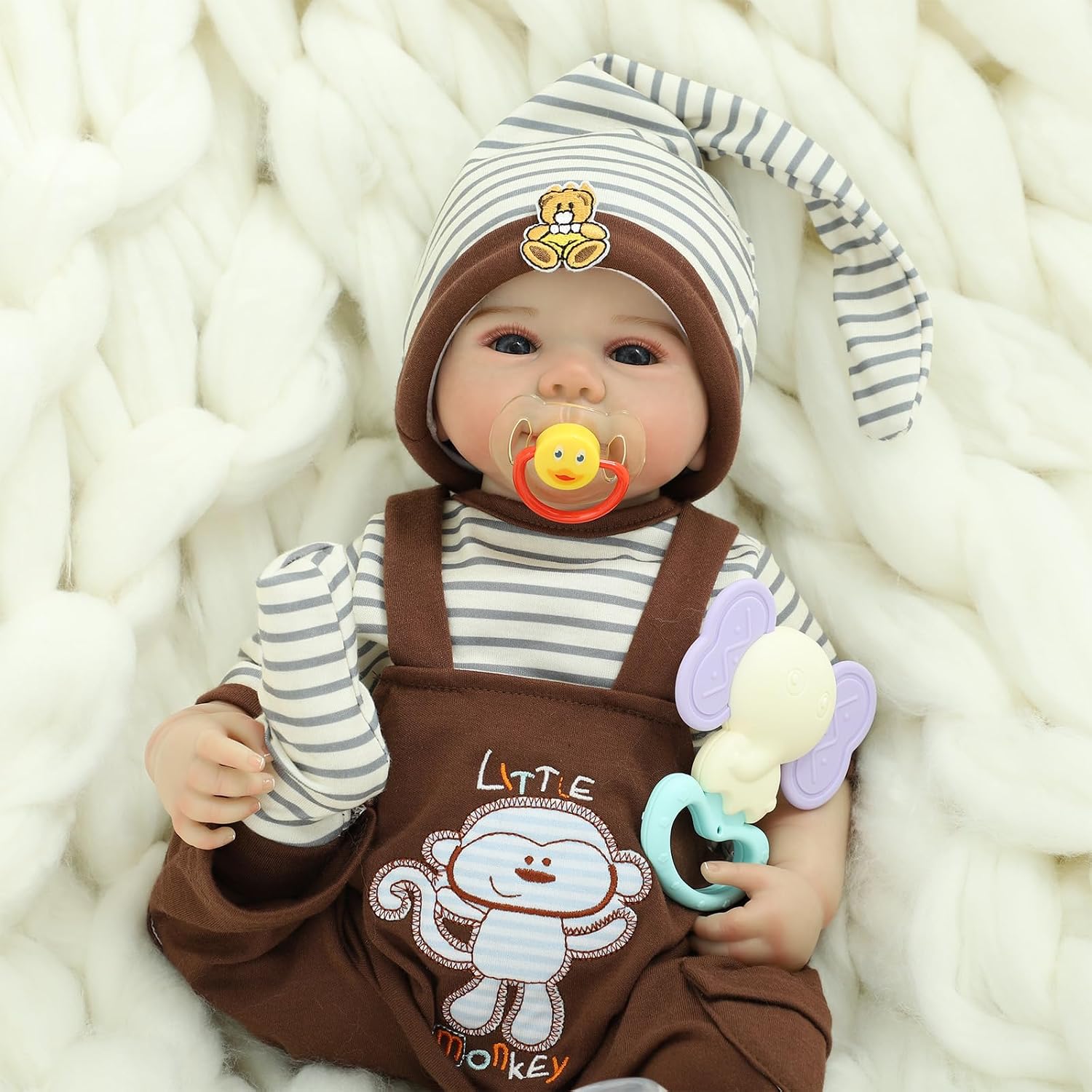Amazon.com: Kdudgso Realistic Reborn Baby Dolls 20" Sweet Smile ...