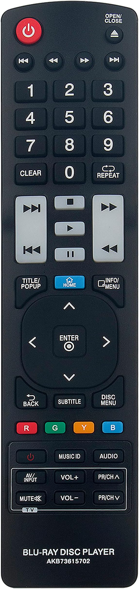 Vinabty AKB73615702 Ersatz-Fernbedienung für LG Netzwerk 3D Blu-ray ...